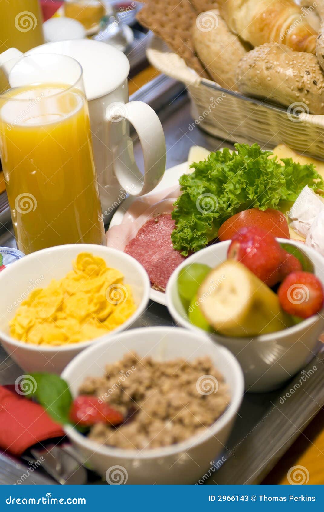 Room Service stock image. Image of bread, tomato, juice - 2966143