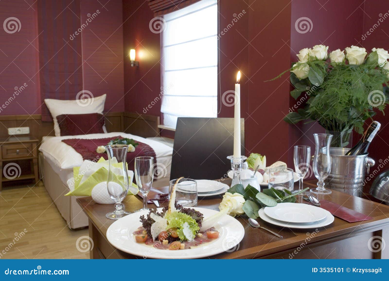 Room service stock image. Image of flowers, luxurious - 3535101
