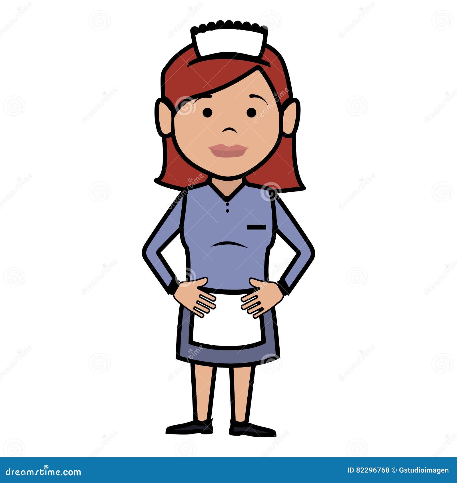 Room Service Character Hotel Service Stock Illustration - Illustration ...