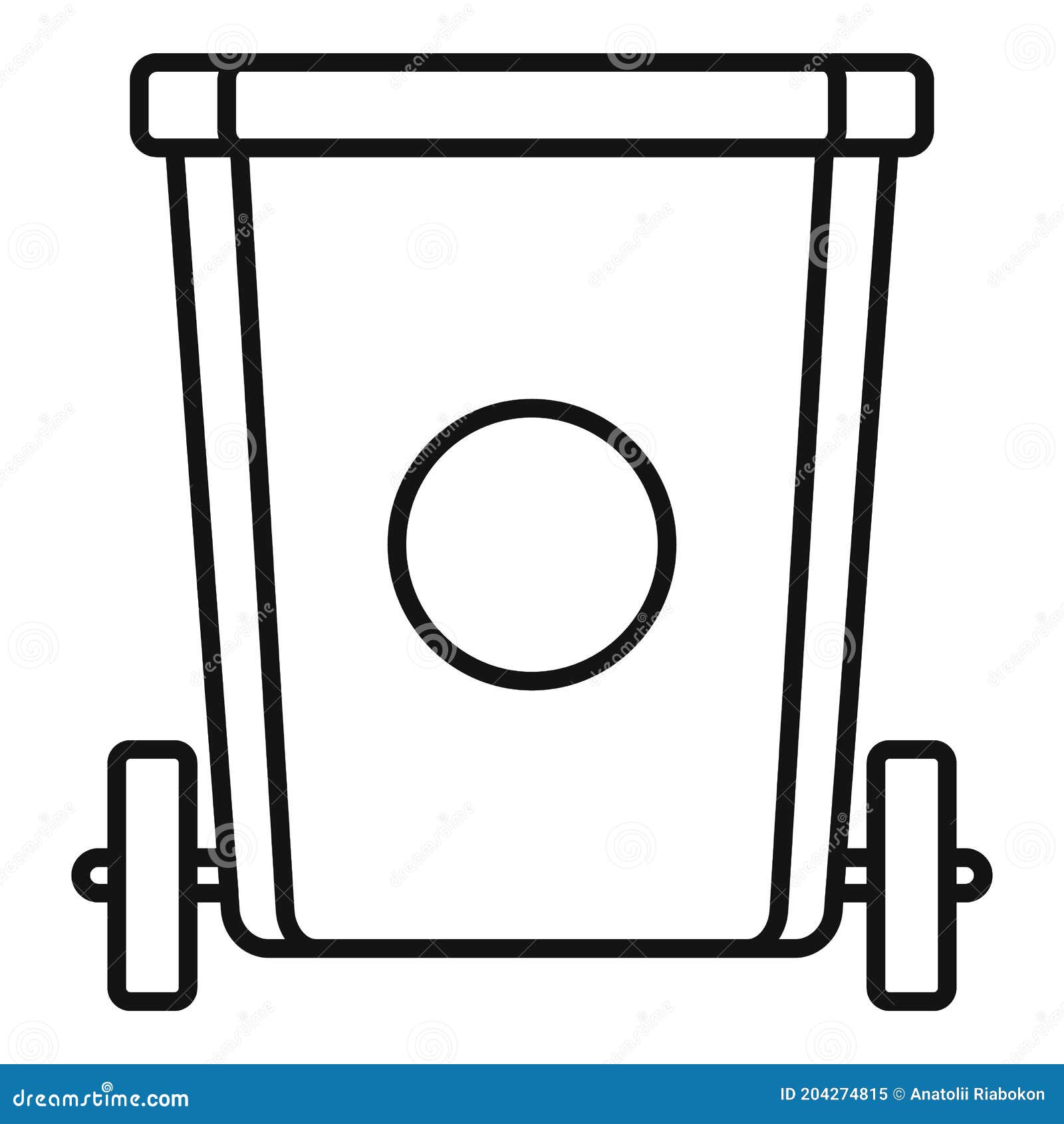 Garbage Cart Flat Illustration Vector | CartoonDealer.com #252478970