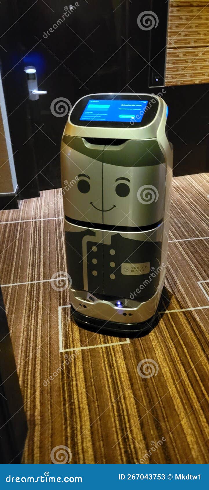 Room Service Robot AI Delivery Editorial Stock Photo - Image of room ...