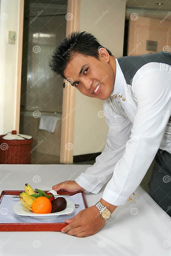 Room service staff stock image. Image of person, polite - 4555531