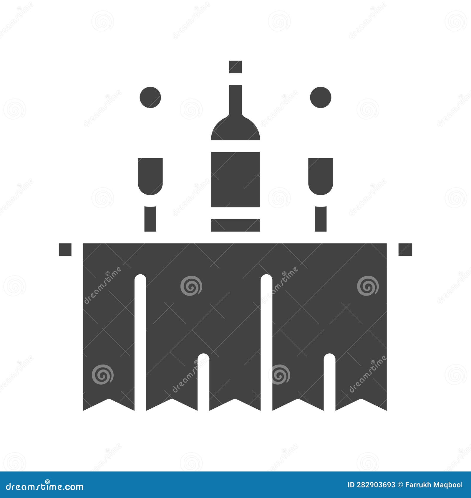 Room Service Trolley Icon Image. Stock Vector - Illustration of food ...
