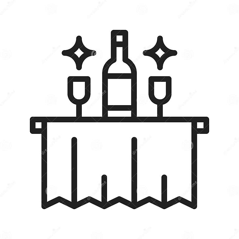 Room Service Trolley Icon Image. Stock Vector - Illustration of trolley ...