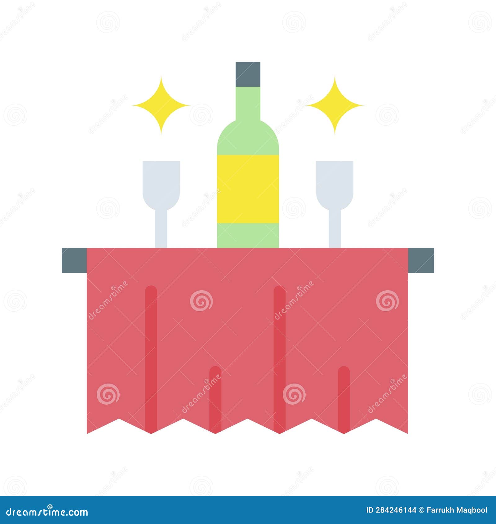 Room Service Trolley Icon Image. Stock Vector - Illustration of outline ...