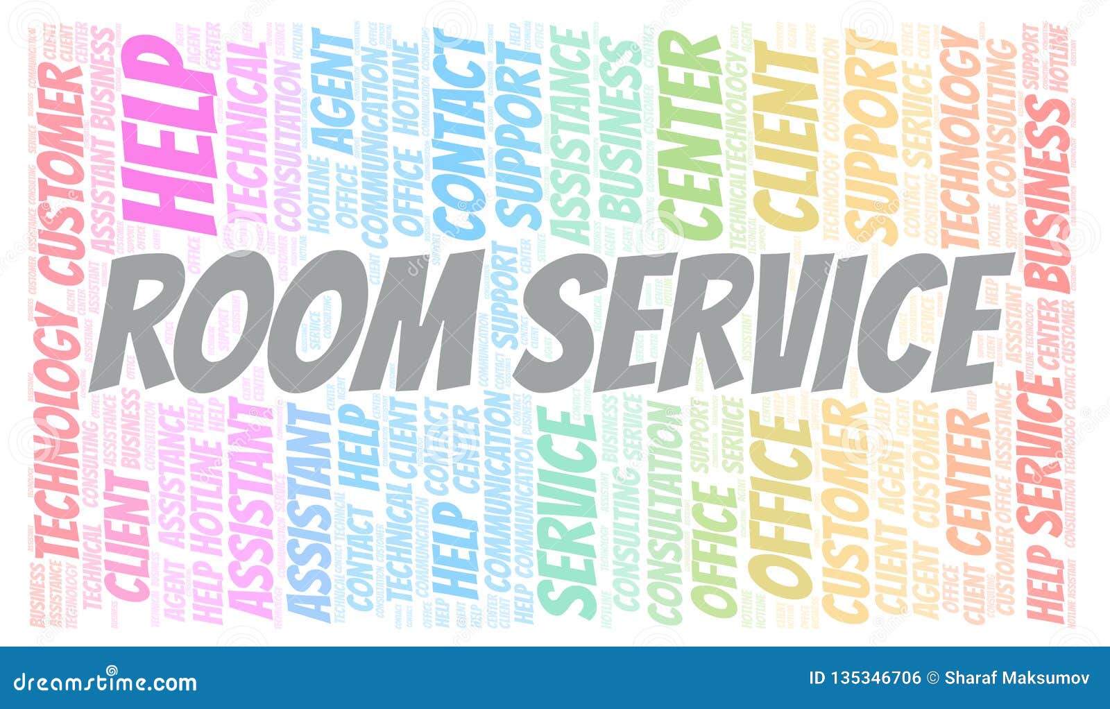 Room Service word cloud stock illustration. Illustration of poster ...