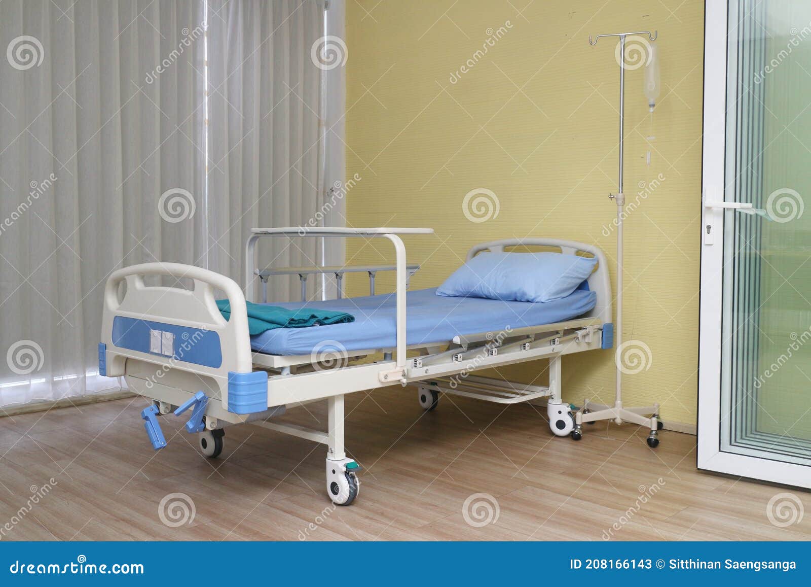 Room and sick bed stock image. Image of control, interior - 208166143