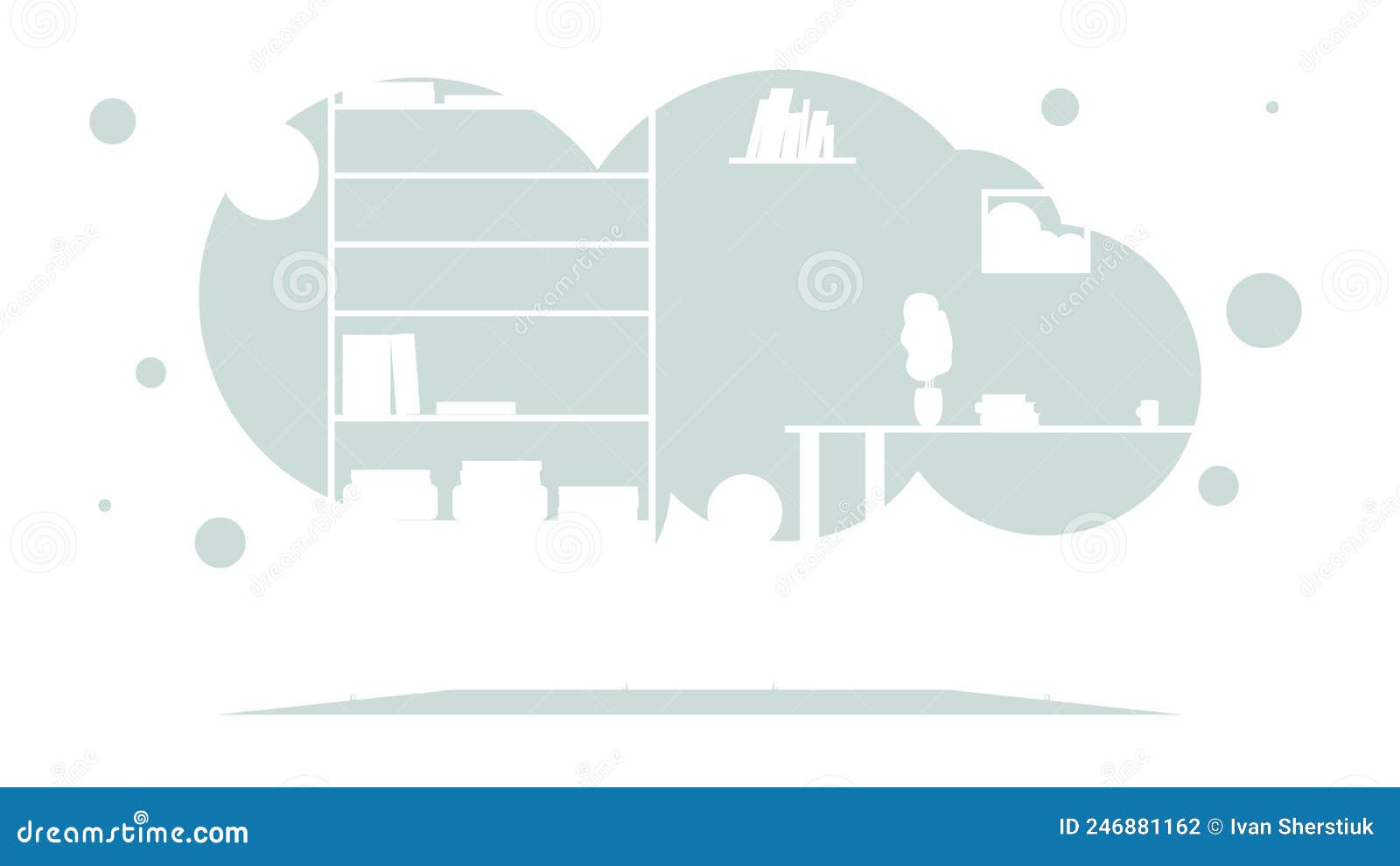 Room in Simple Flat Style. Background for Your Presentation or Design ...