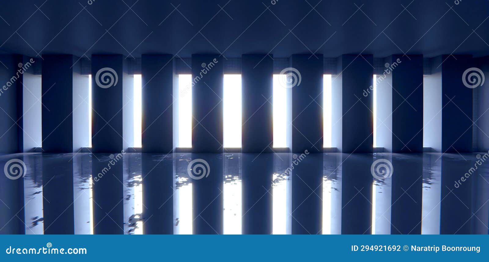 A Room with a Skylight Sunlight Shining through the Window Inside the ...