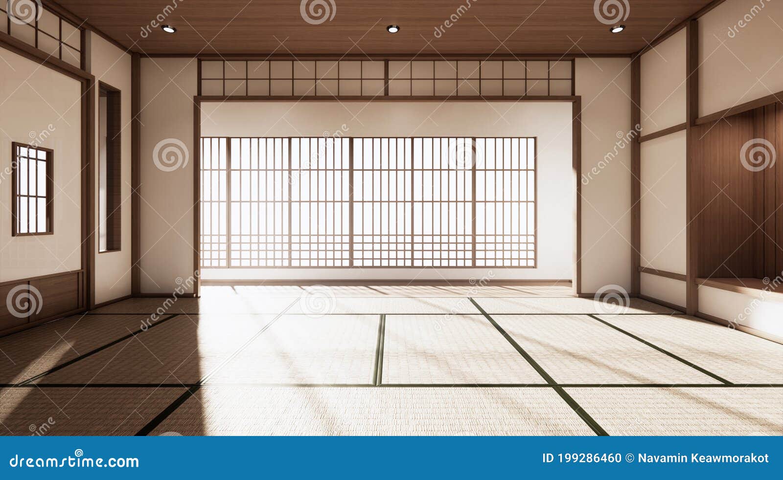 The Room is Spacious Design of the Japanese Style and Light in Natural ...