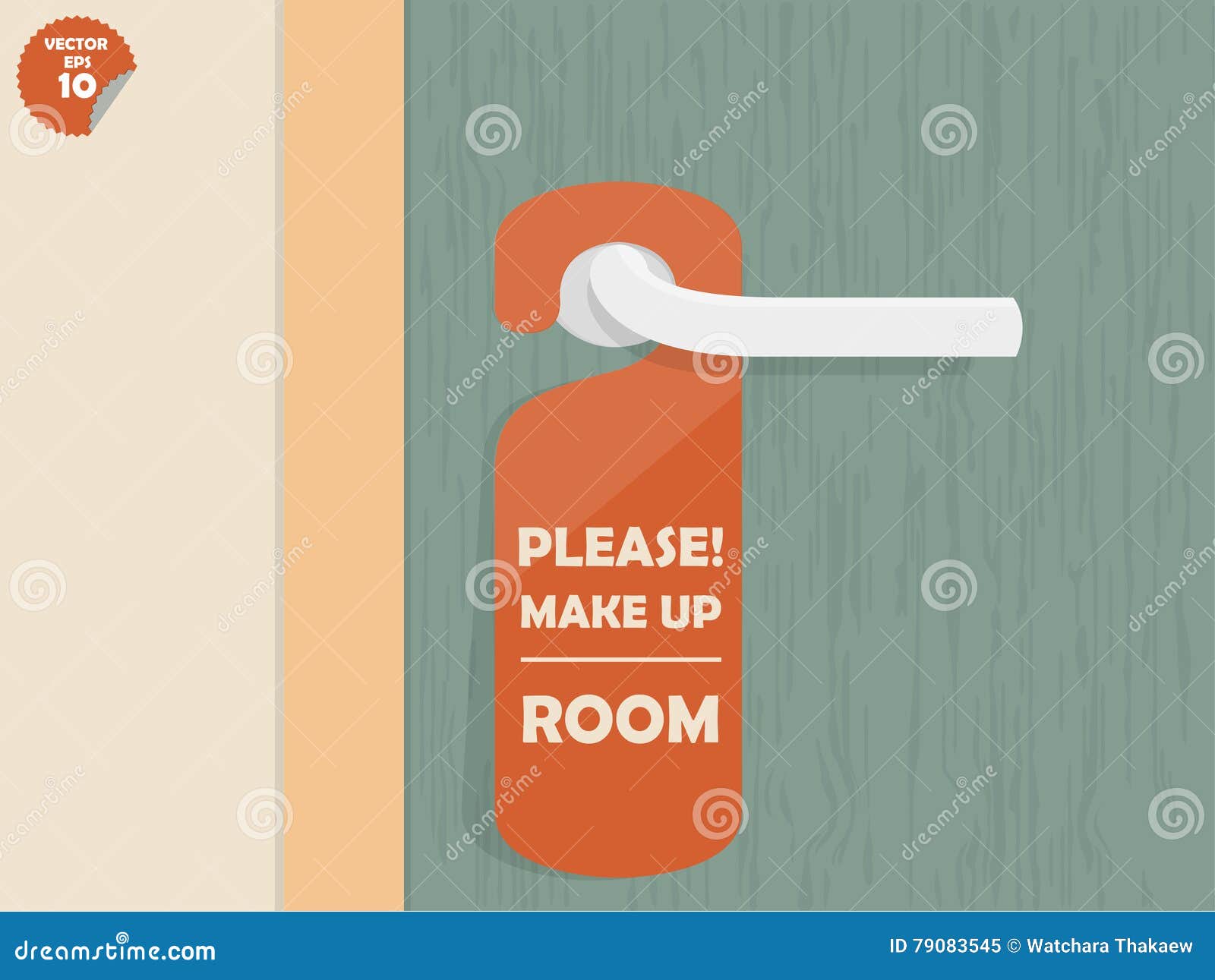 Room tag design stock illustration. Illustration of graphic - 79083545