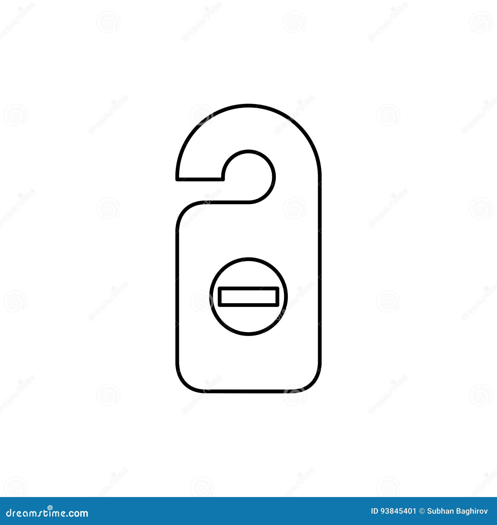 Room Tag Icon Simple Flat Style Vector Illustration. Door Tag, D Stock ...