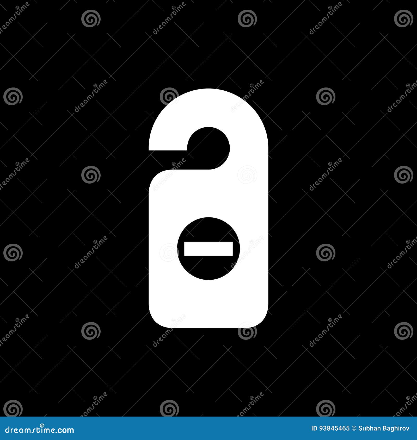 Room Tag Icon Simple Flat Style Vector Illustration. Door Tag, D Stock ...