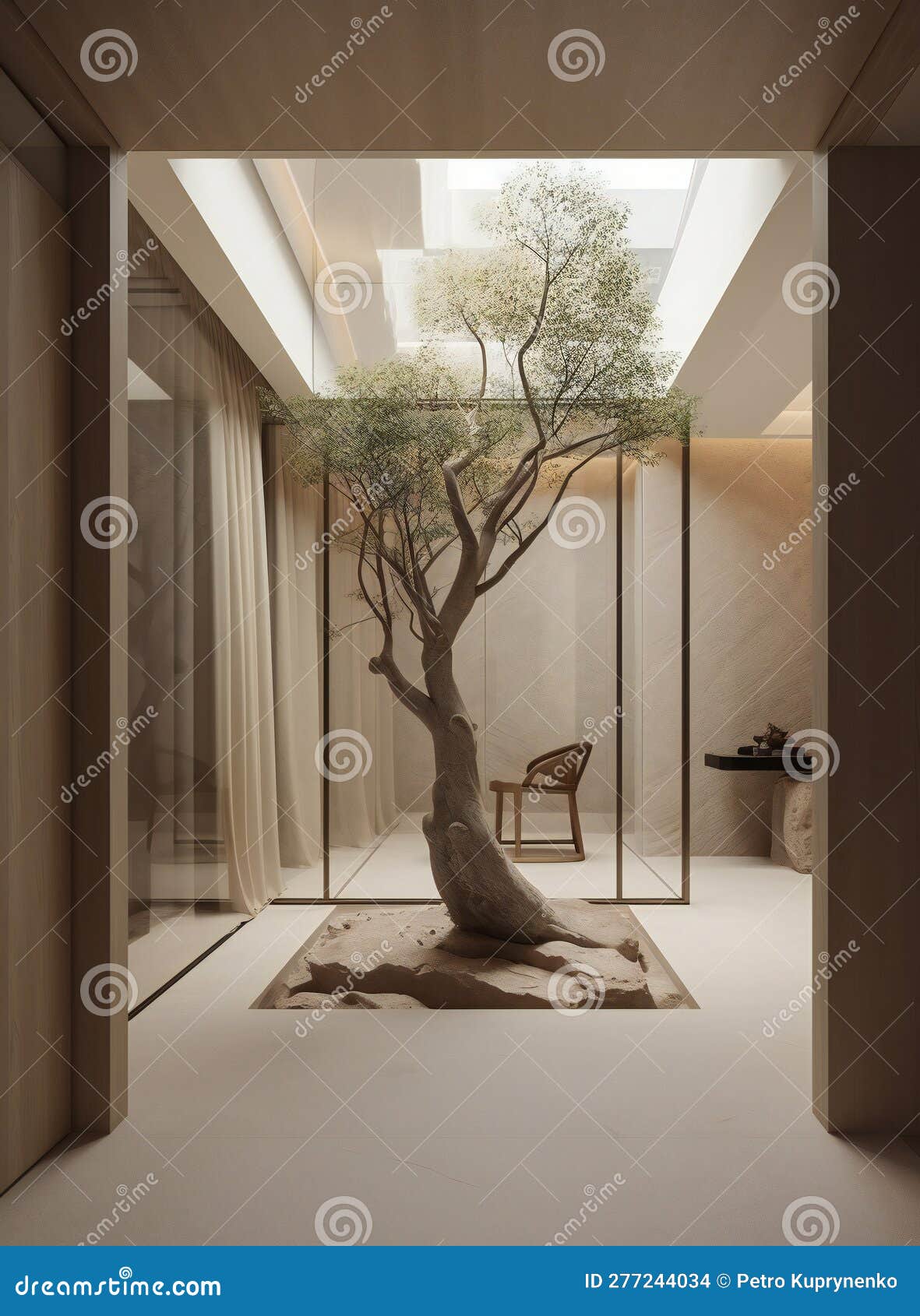 3d Render Of Beige Ottoman Side Table Stock Photography | CartoonDealer ...