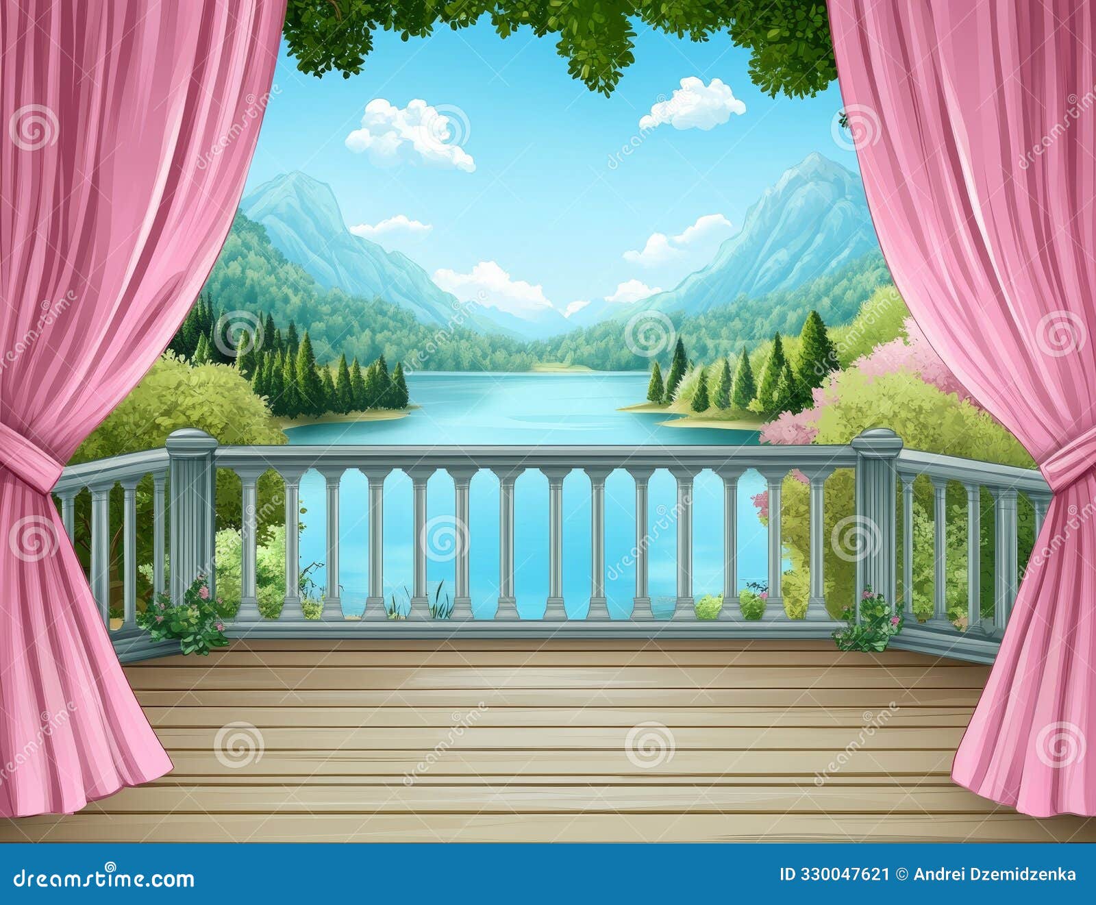 In the Room are Two Open Doors that Overlook the Beautiful Natural ...