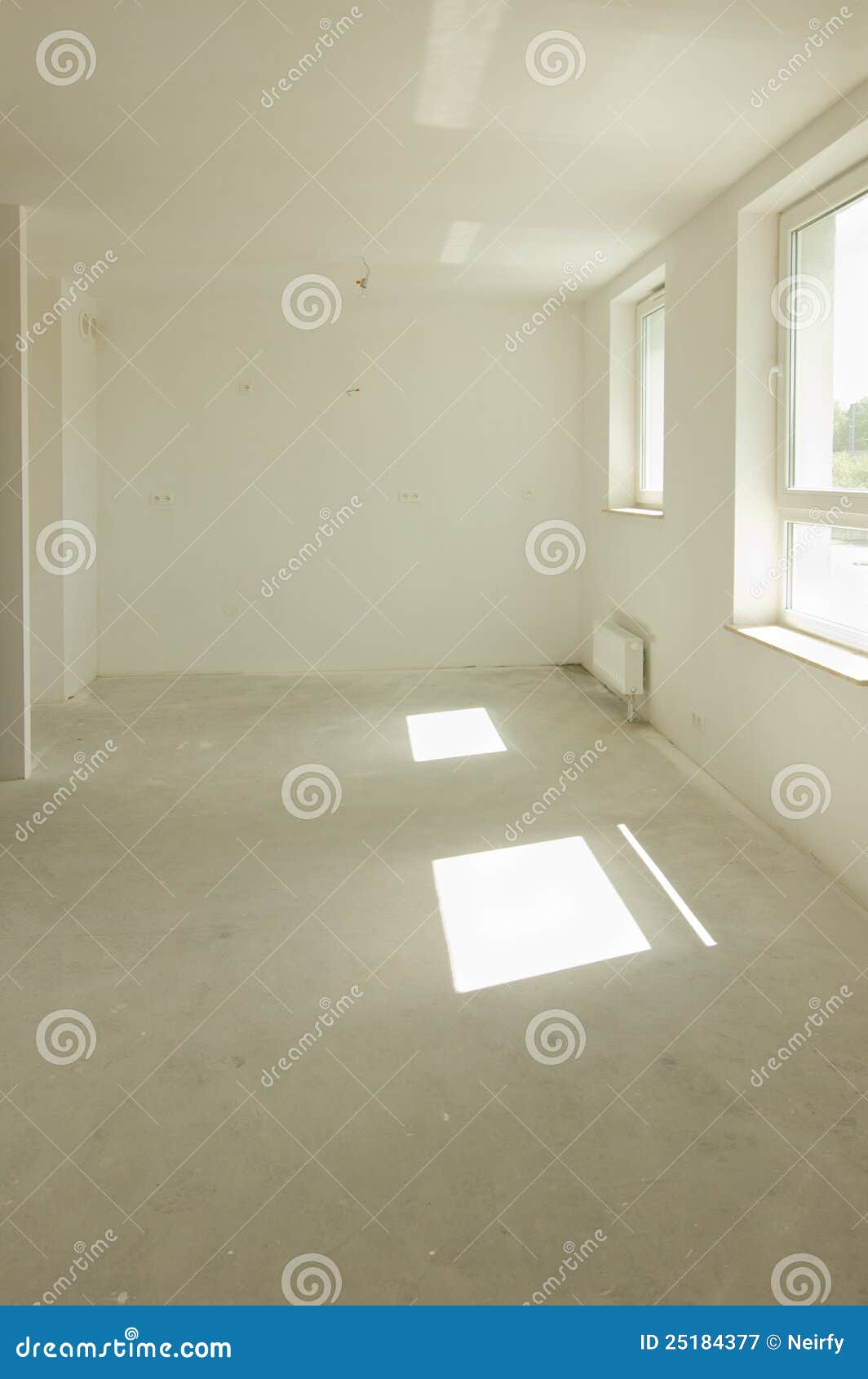 Room Under Construction Interior Stock Image - Image of industrial ...
