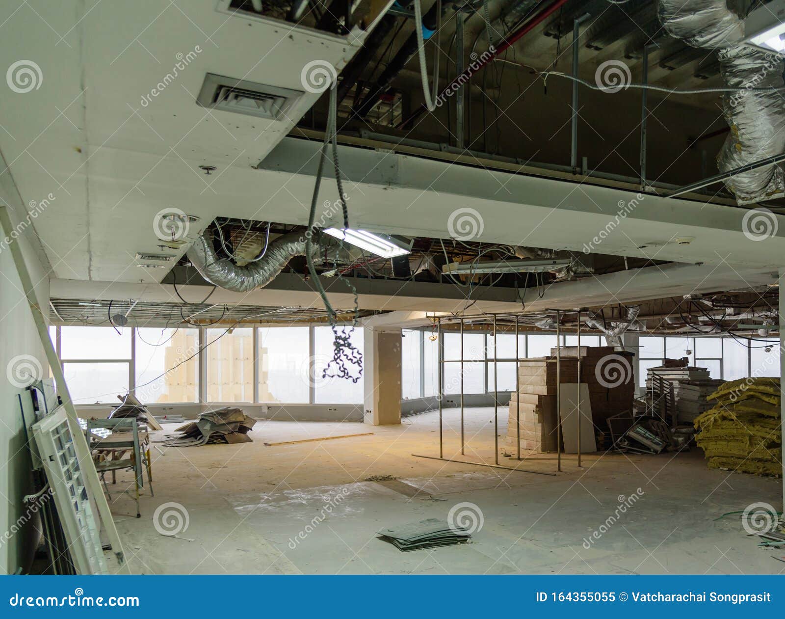 Room is Under Renovation or Under Construction Stock Image - Image of ...