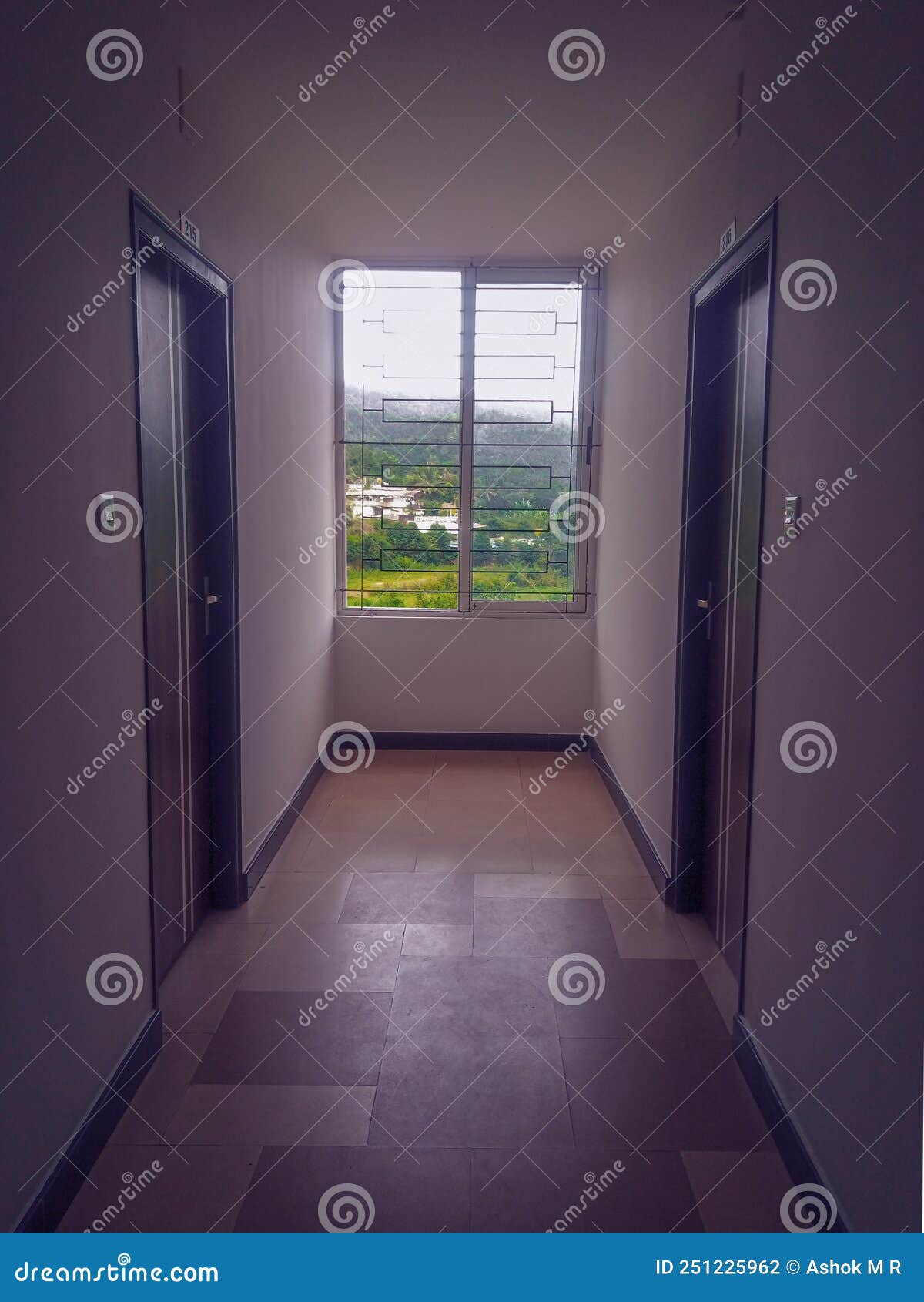 Room View from Inside with White Wall Stock Photo - Image of cottage ...