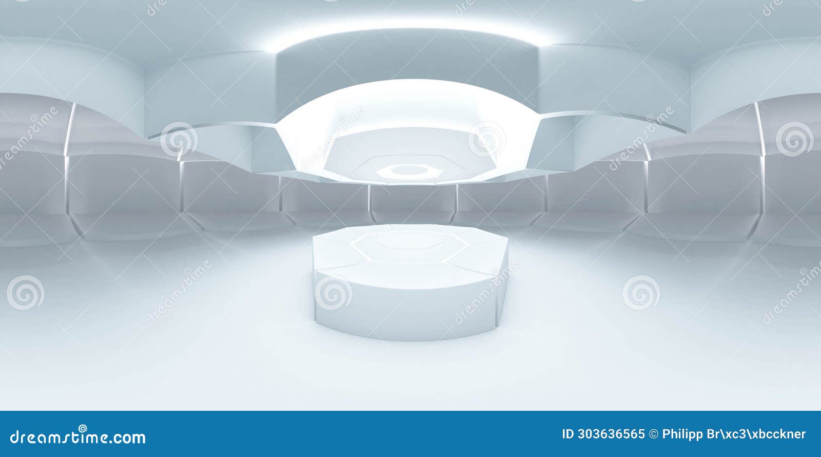 A Room with White Walls and a White Ceiling and a Product Stand 360 ...