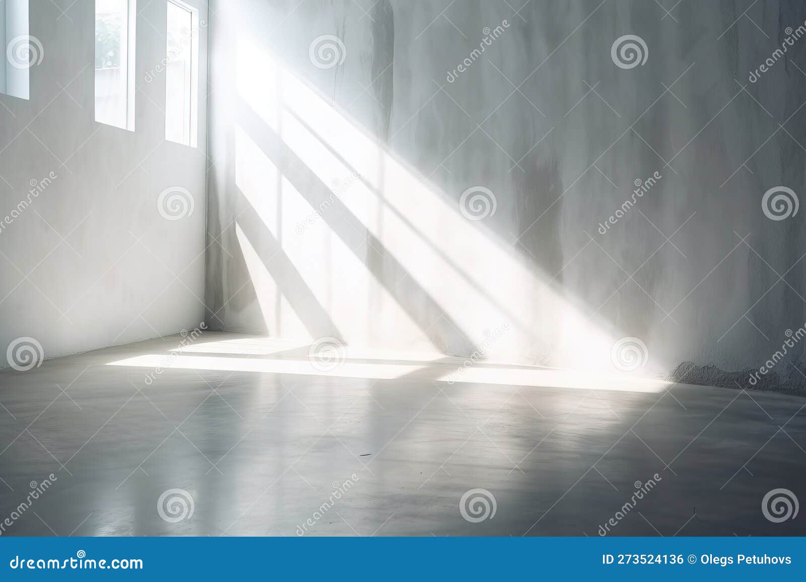 A Room with a Window and a Light Coming through the Window and Onto the ...