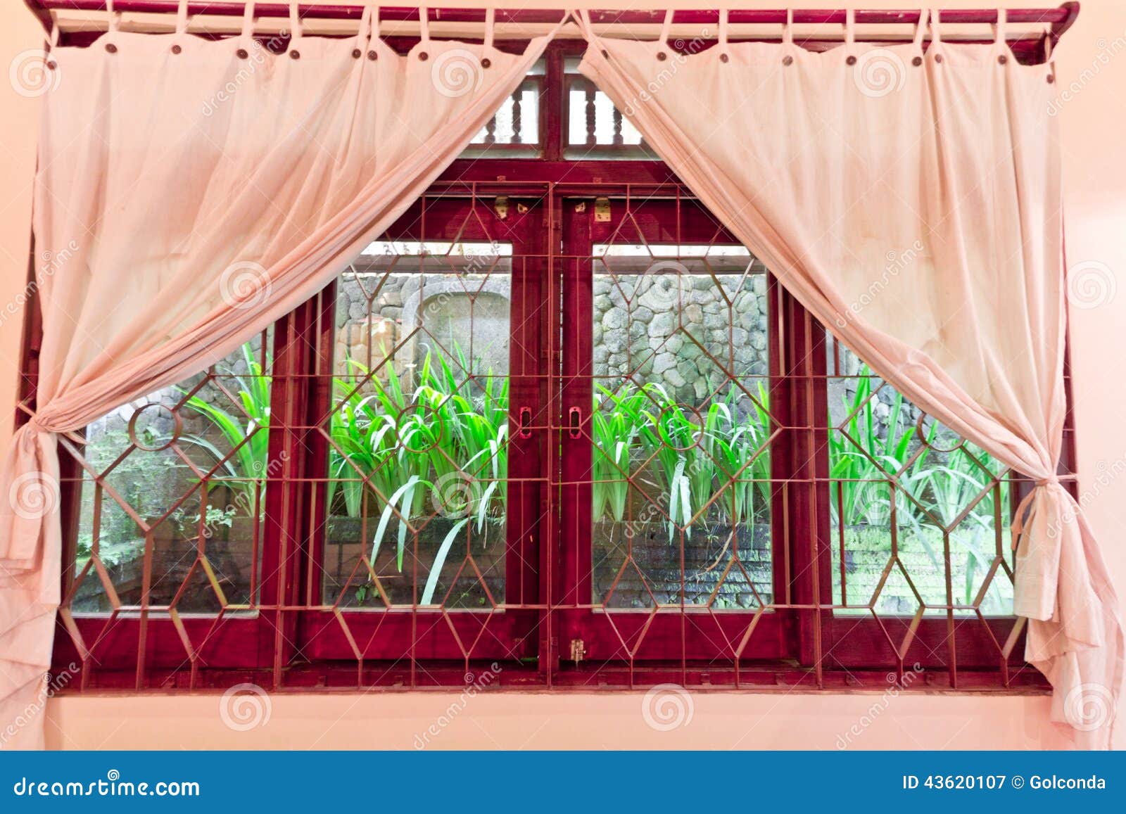 Room windows outside Bali stock image. Image of exotic - 43620107