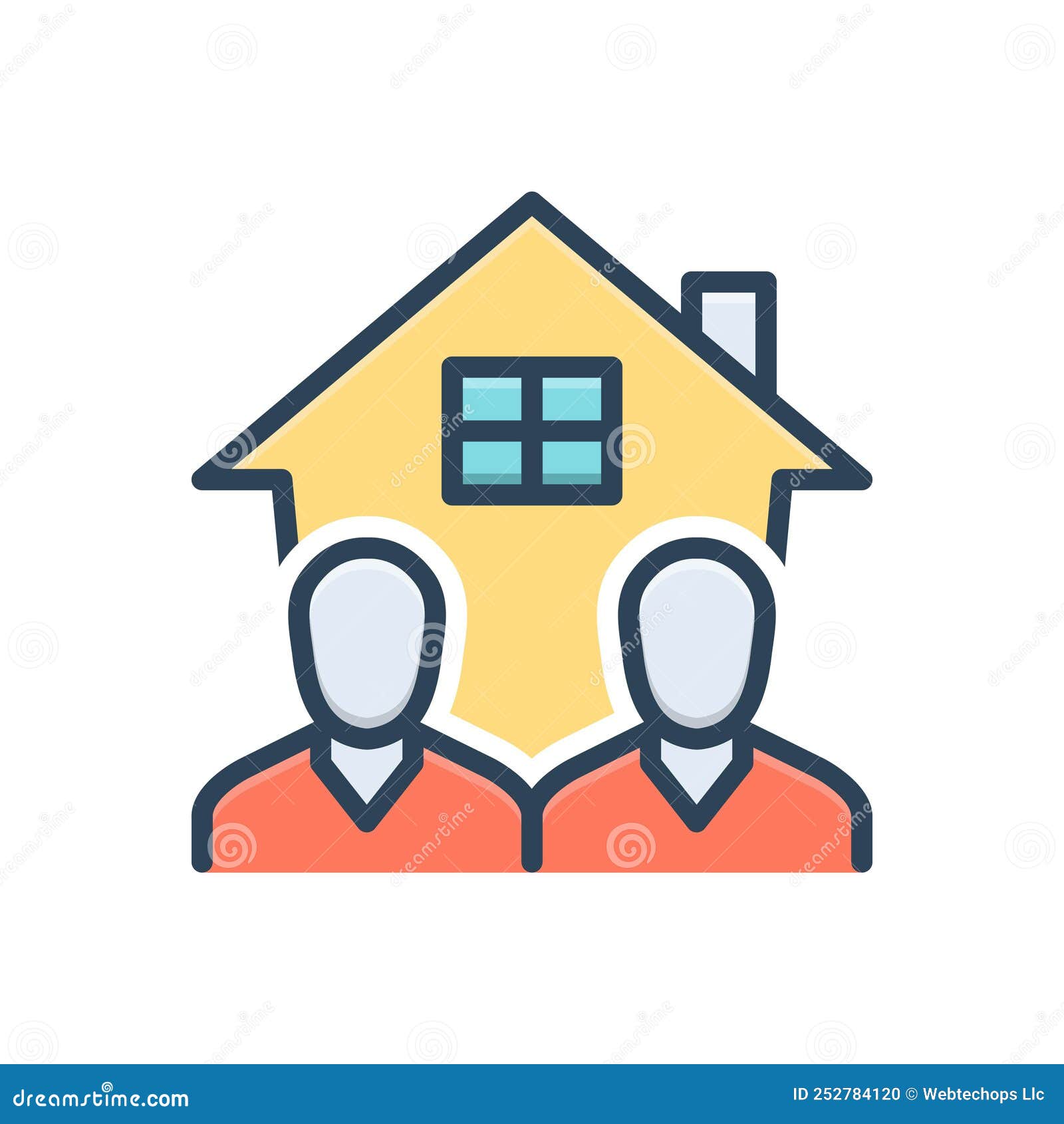 Color Illustration Icon for Roommate, Lodger and Resident Stock Vector ...