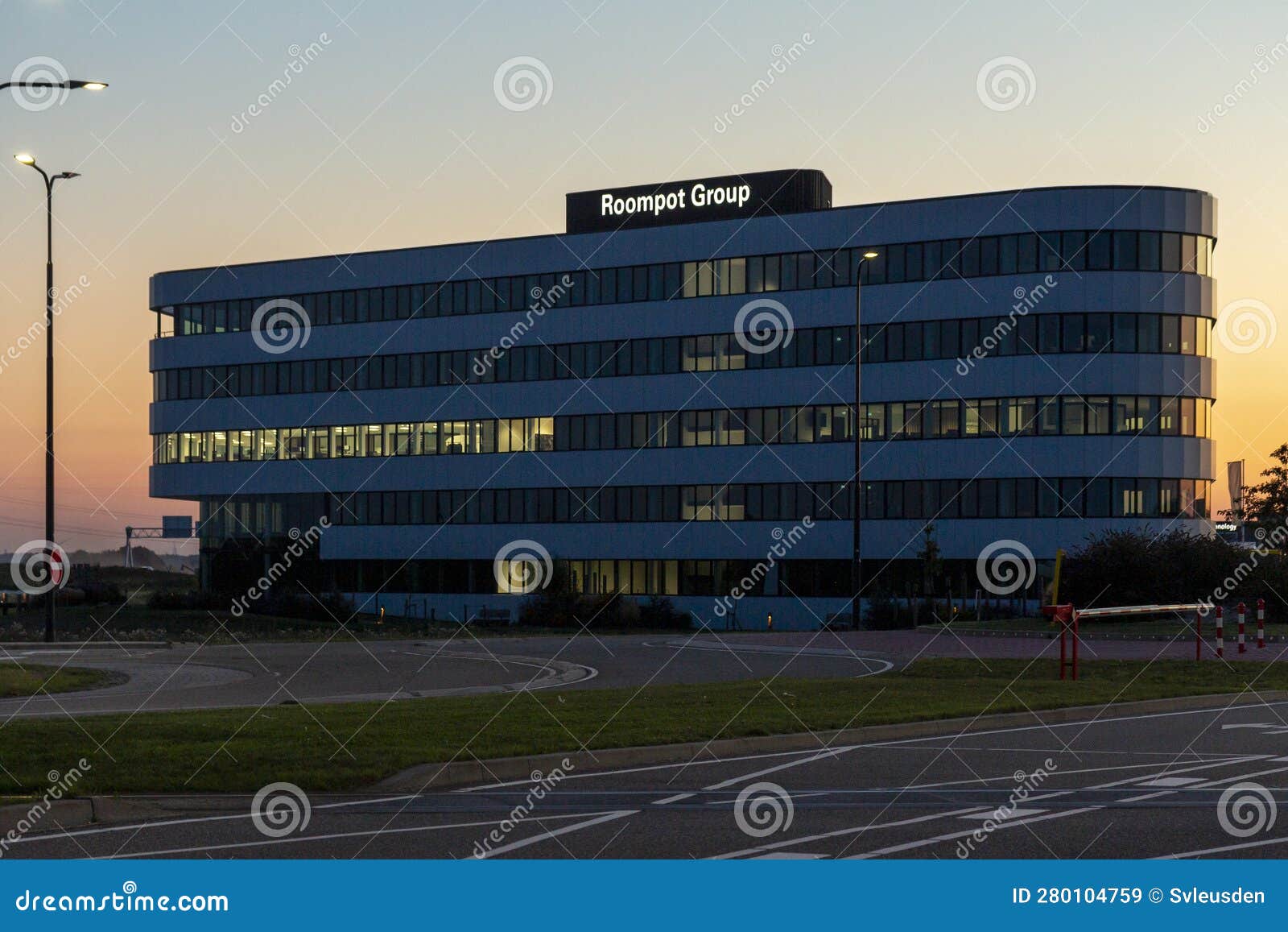 Roompot group headquarters editorial stock image. Image of sign - 280104759