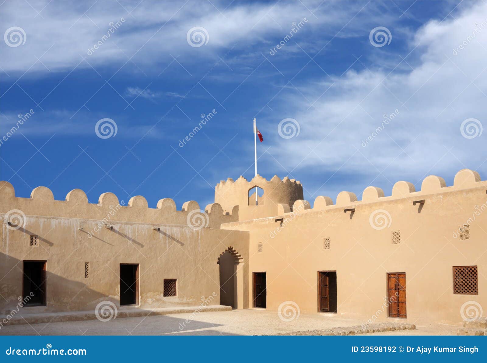 Rooms in Western Portion of Riffa Fort, Bahrain Stock Photo - Image of ...