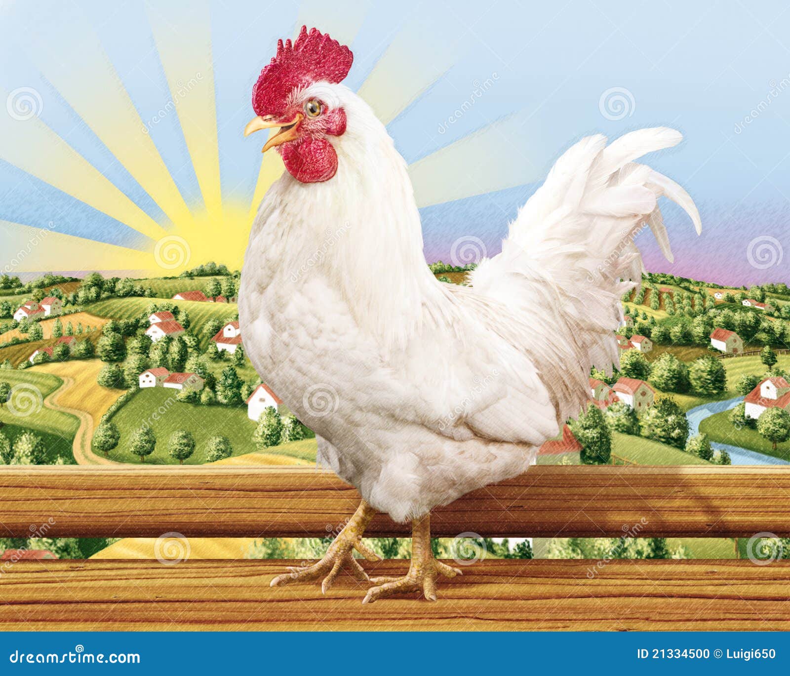 Bad Rooster Stock Photo | CartoonDealer.com #63834870