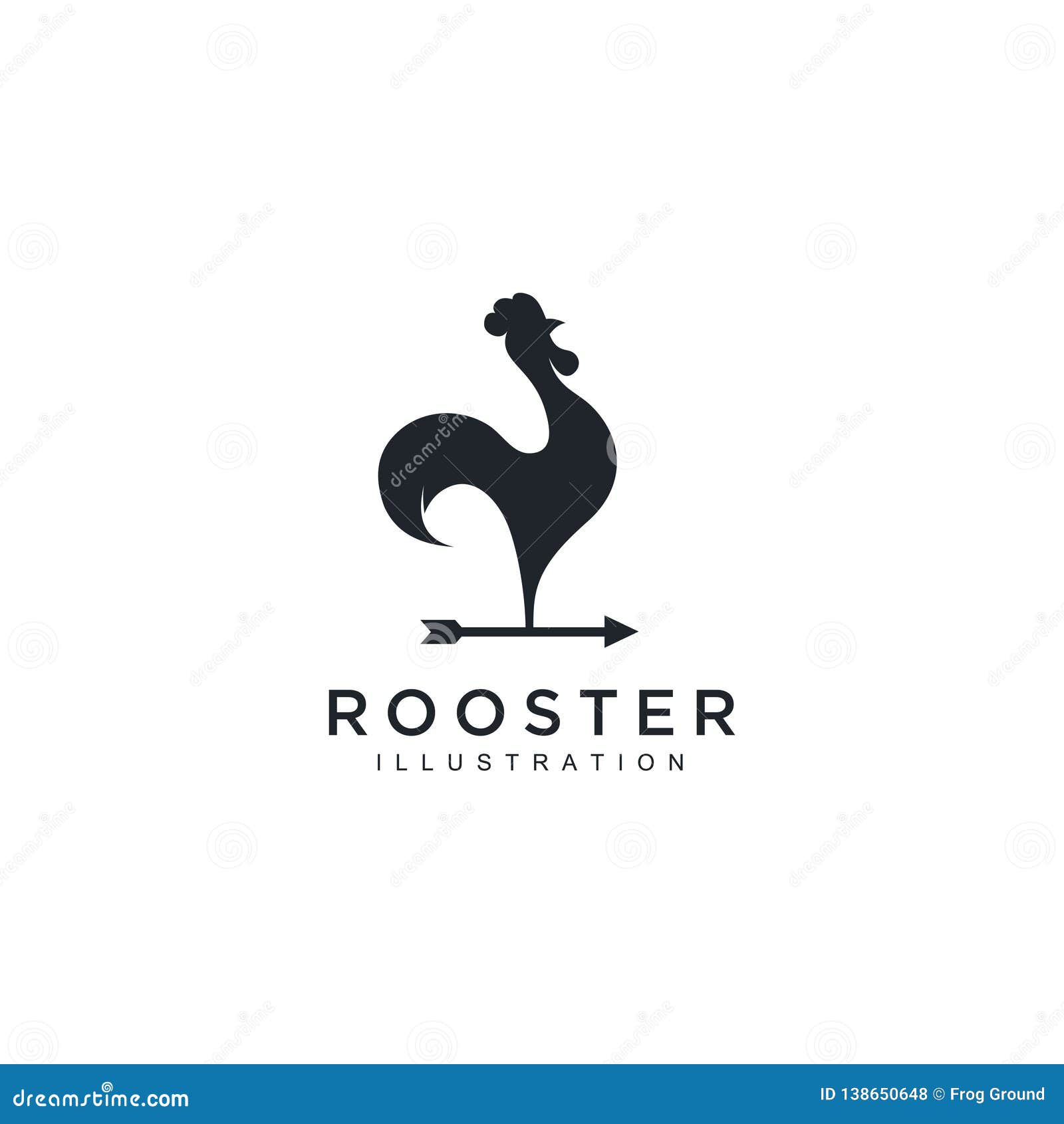 Rooster Arrow Logo Template Design Vector, Emblem, Design Concept ...