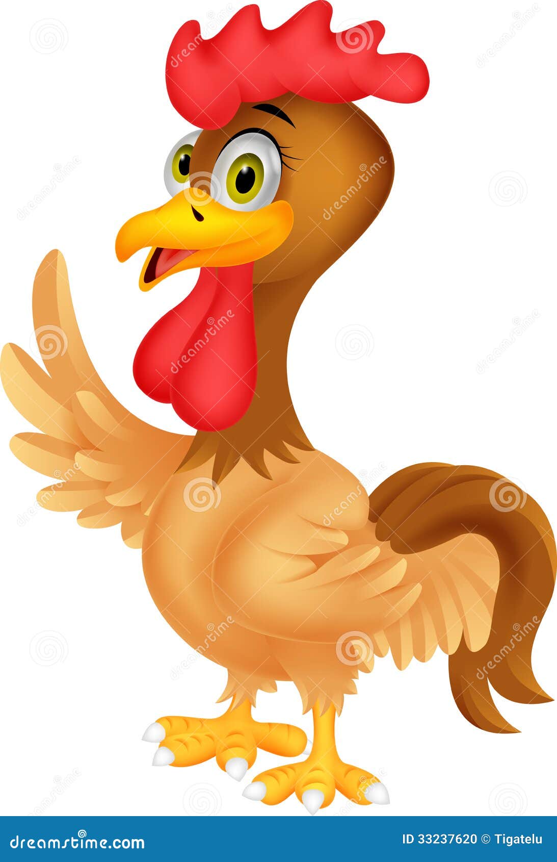 Rooster Cartoon Vector Illustration | CartoonDealer.com #42452004