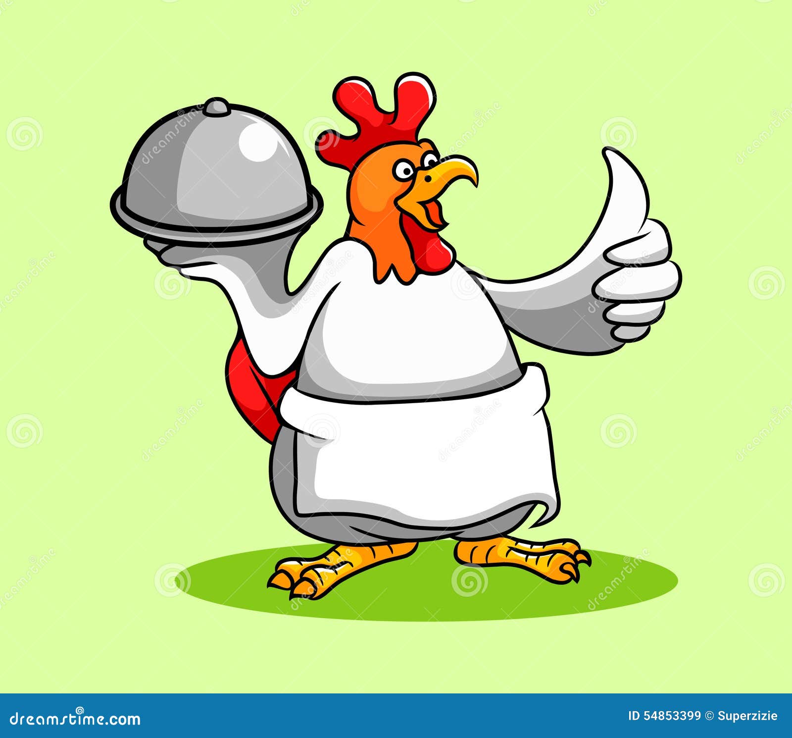 Rooster Chef stock illustration. Illustration of food - 54853399