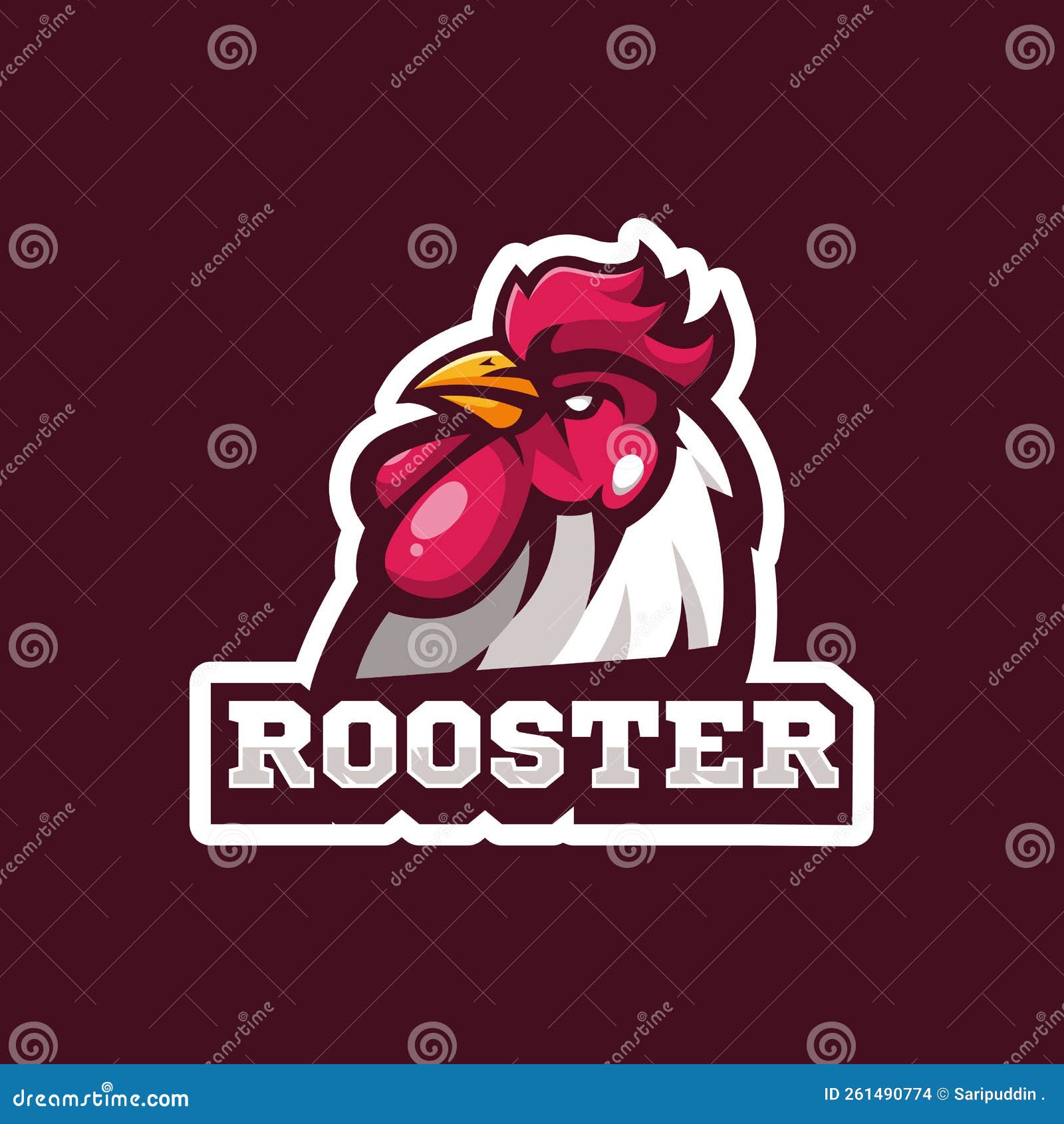 Rooster Chicken stock vector. Illustration of esport - 261490774