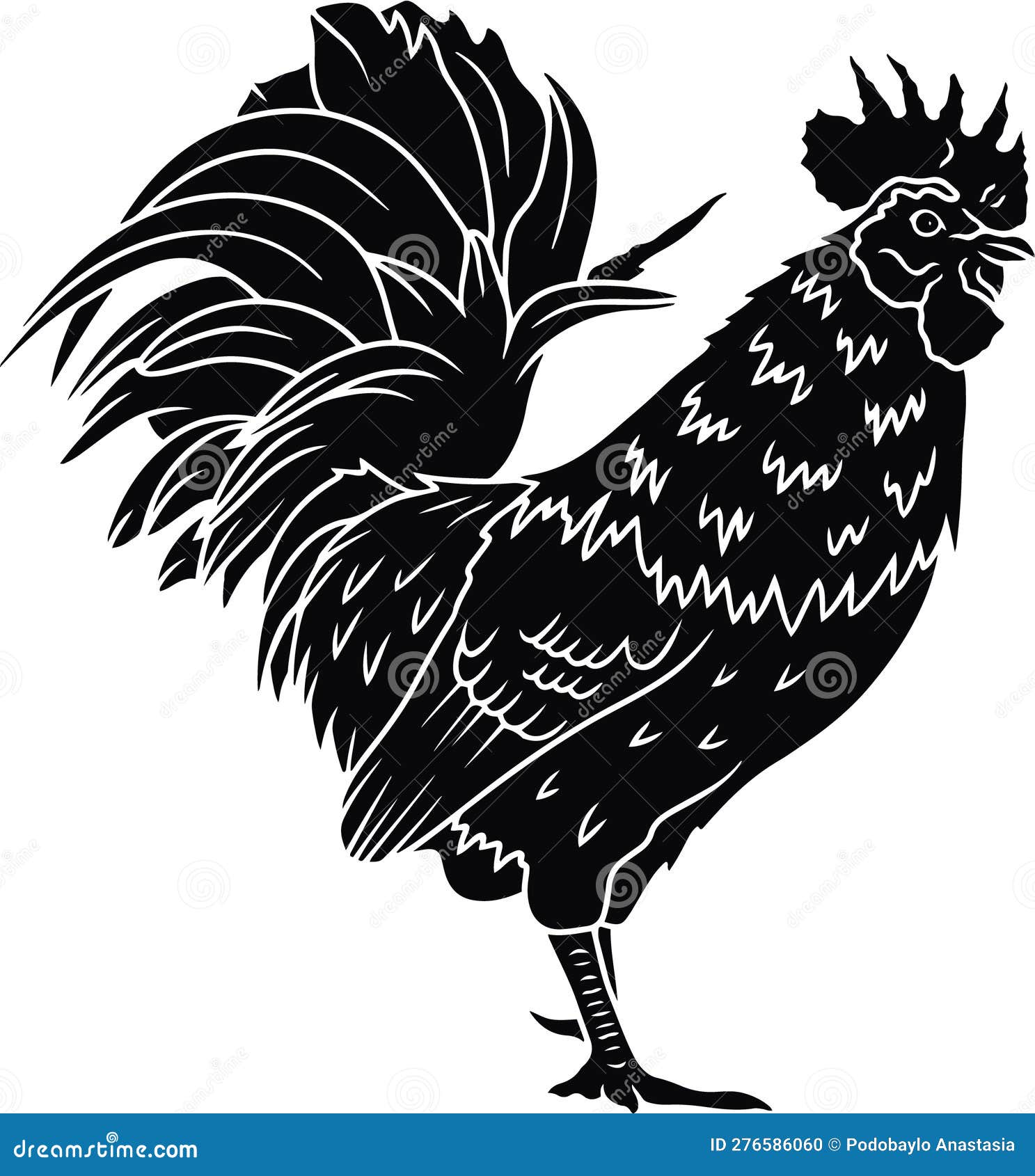 Rooster Clipart Vector stock vector. Illustration of folders - 276586060