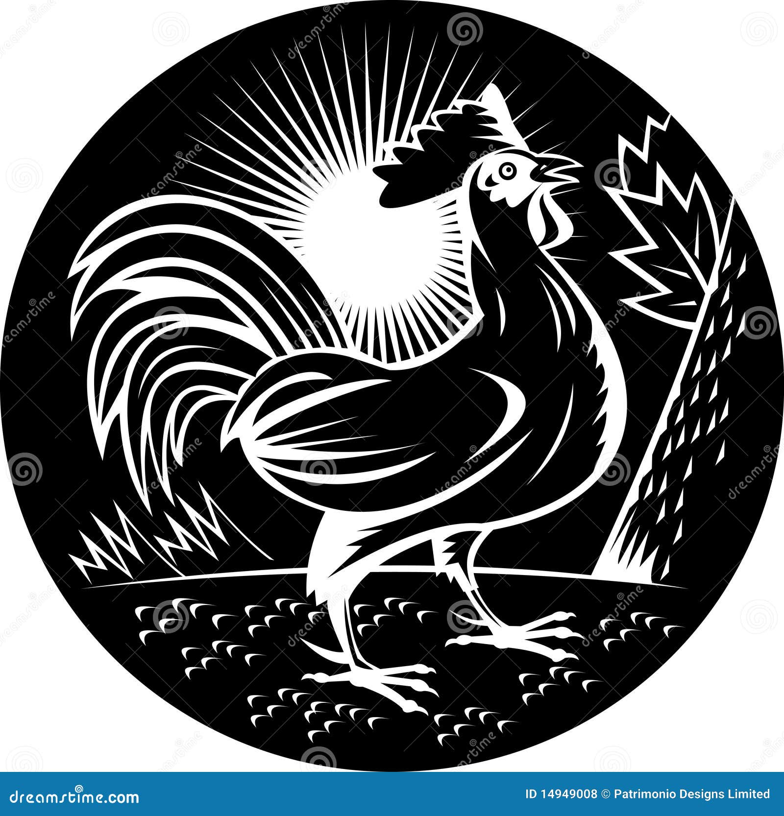 Rooster, Cockerel - Farm Stencil - Silhouette Rooster, Wildlife Clipart ...