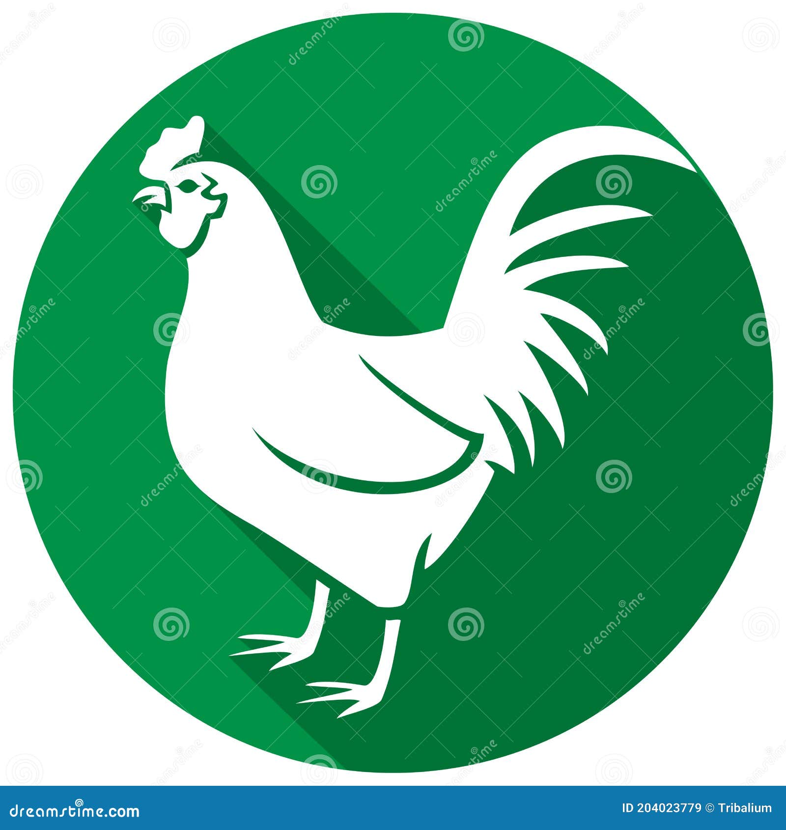 Rooster Cockerel Icon Vector Illustration Stock Vector - Illustration ...