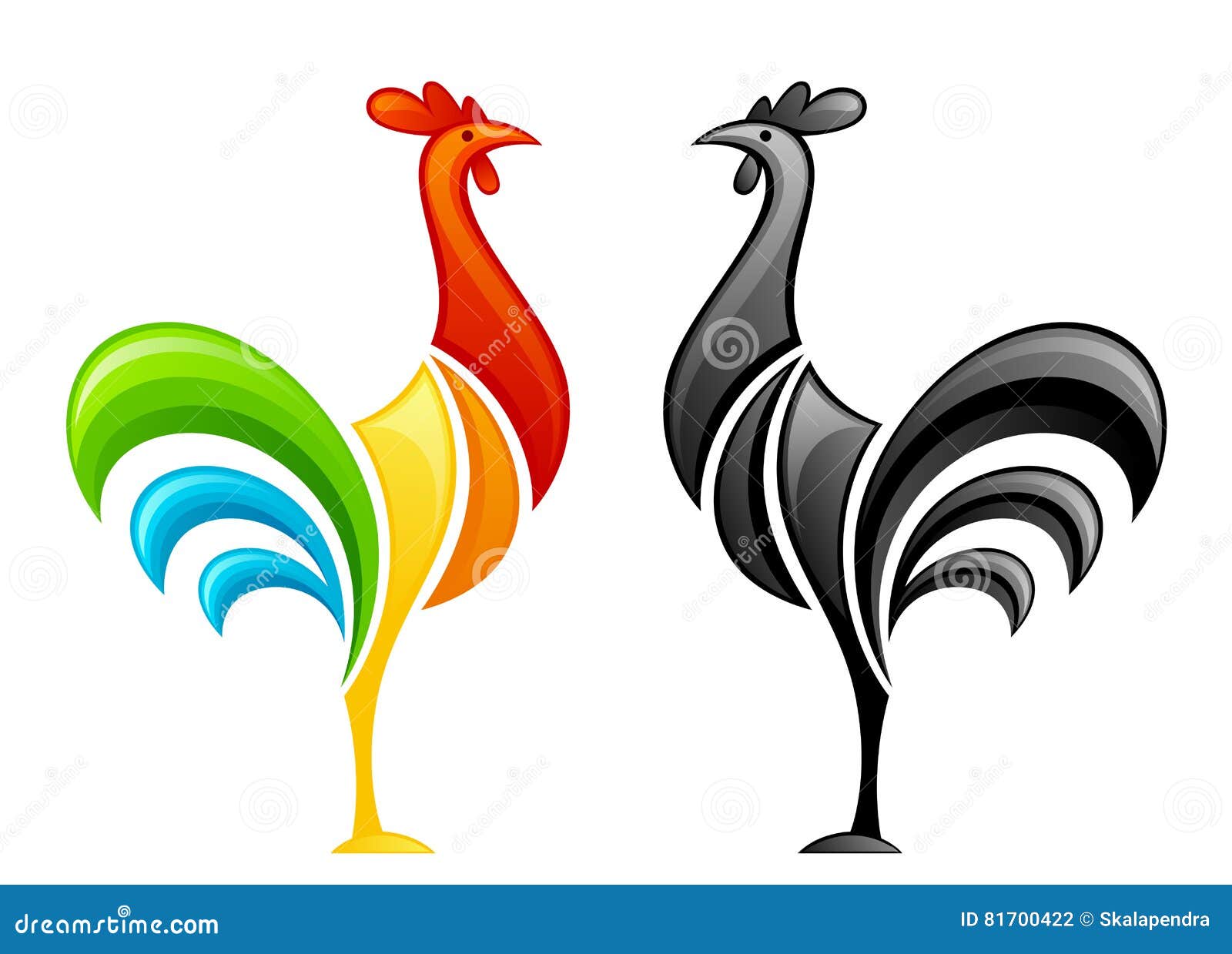 Rooster Emblem. The Symbol Of The Chinese New Year. Rooster Symbol ...