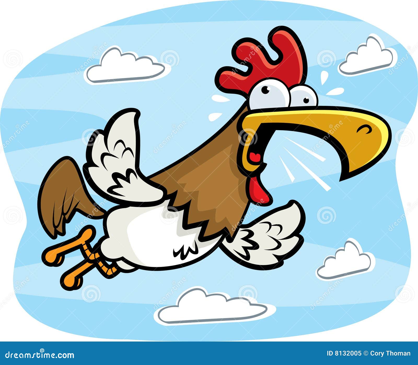 Rooster Flying Stock Illustrations – 786 Rooster Flying Stock ...
