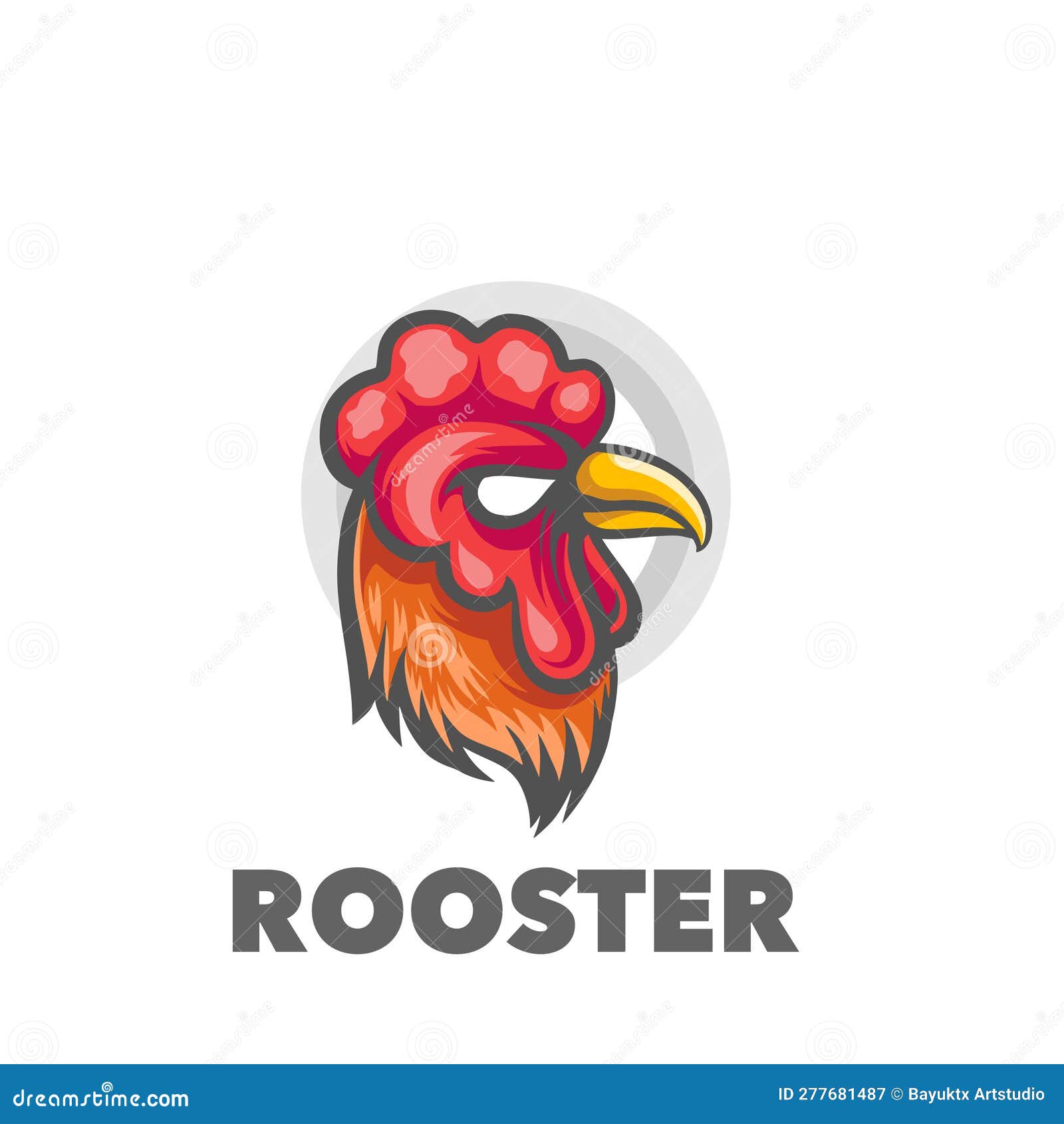 Roost head mascot stock vector. Illustration of sketch - 277681487