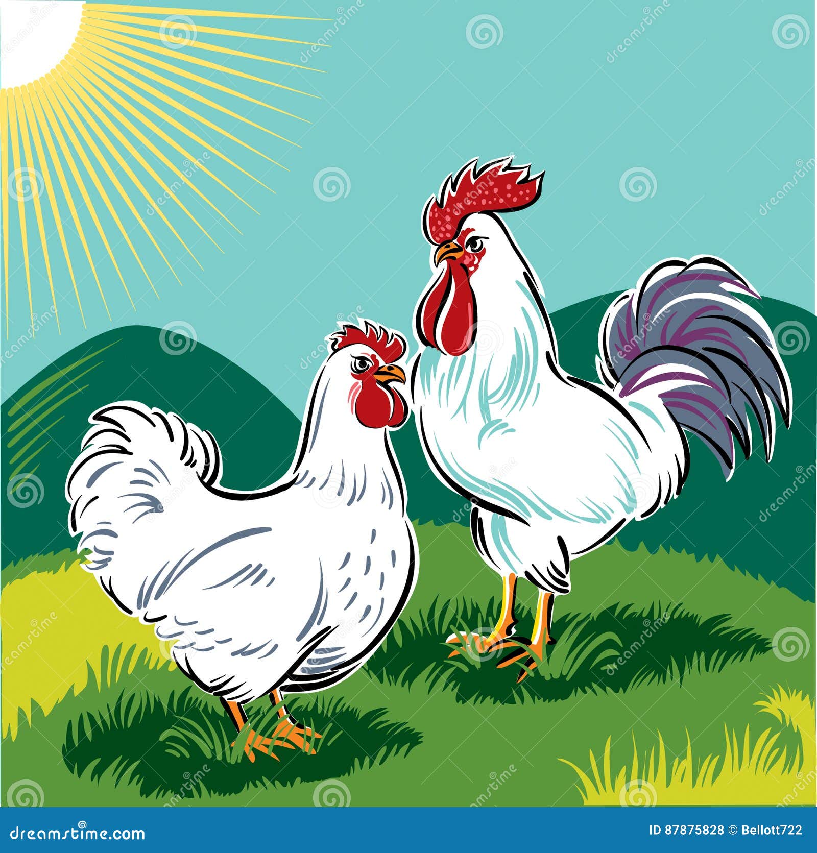 Hen Scratching Stock Illustrations – 5 Hen Scratching Stock ...