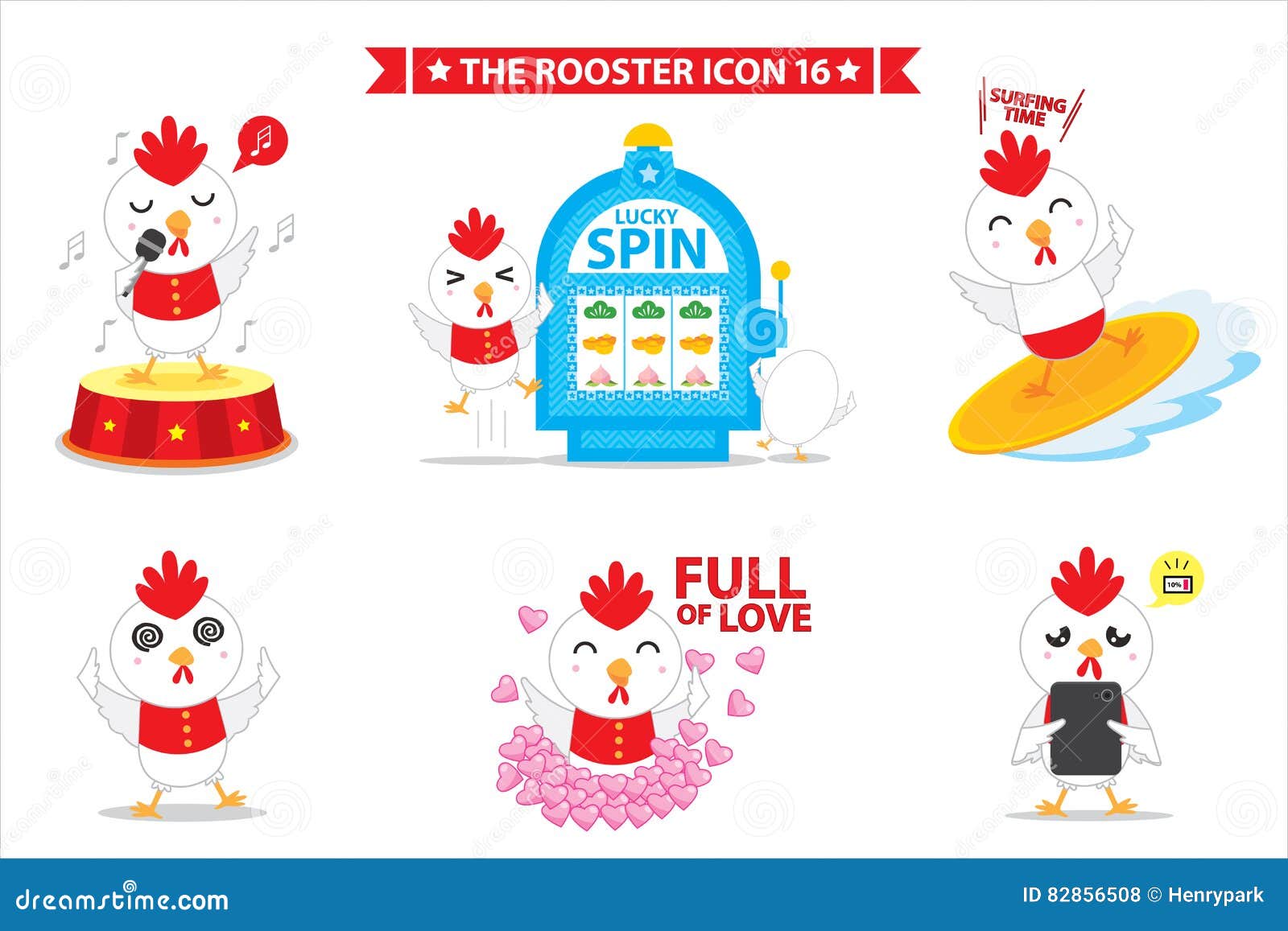 Rooster icon character stock vector. Illustration of karaoke - 82856508