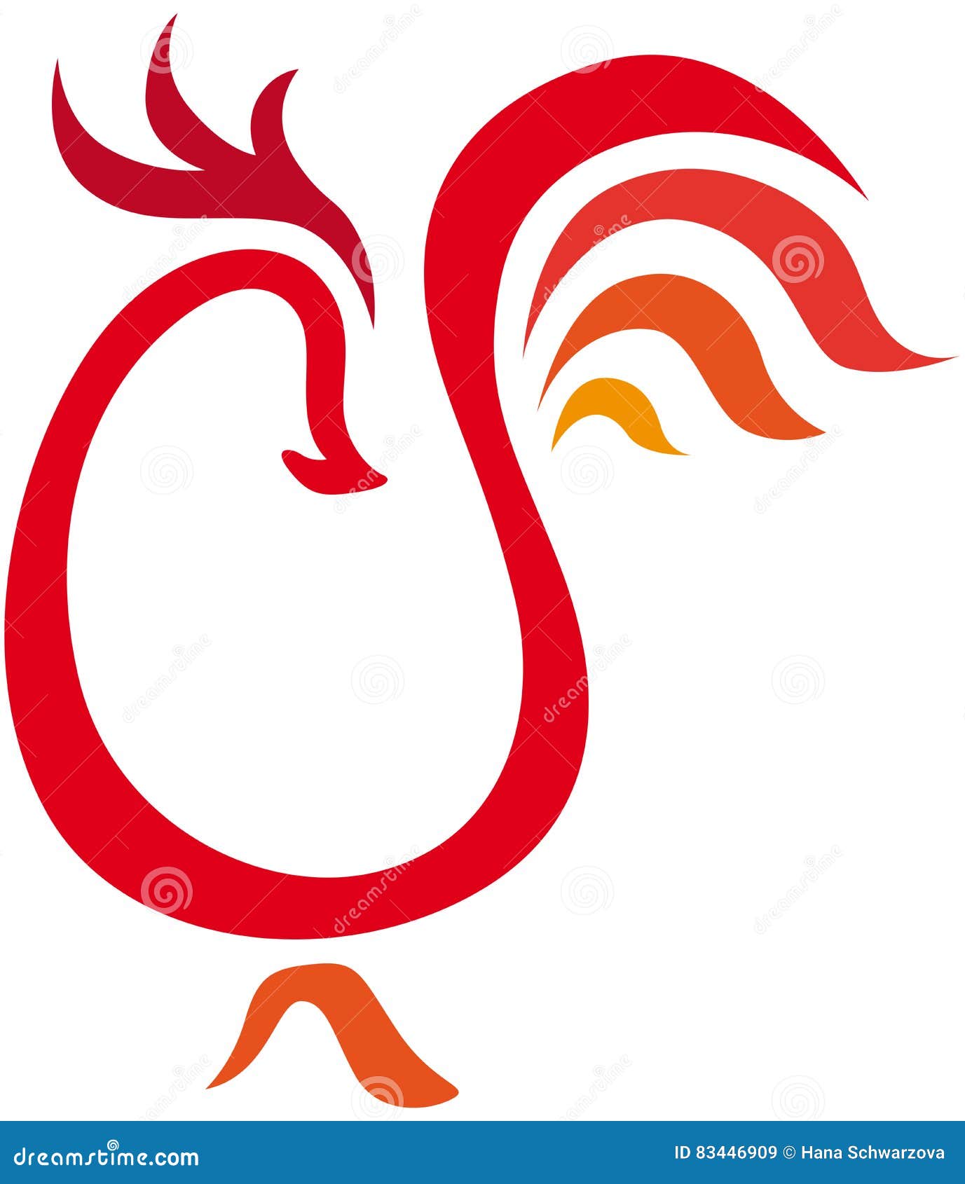 Rooster Icon - Simple Vector Illustration Stock Vector - Illustration ...