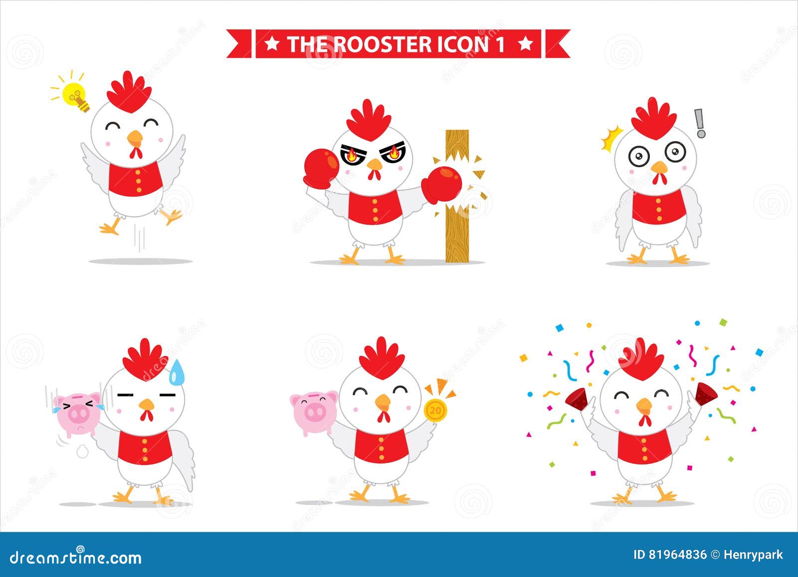 Rooster icon symbol stock vector. Illustration of chat - 81964836