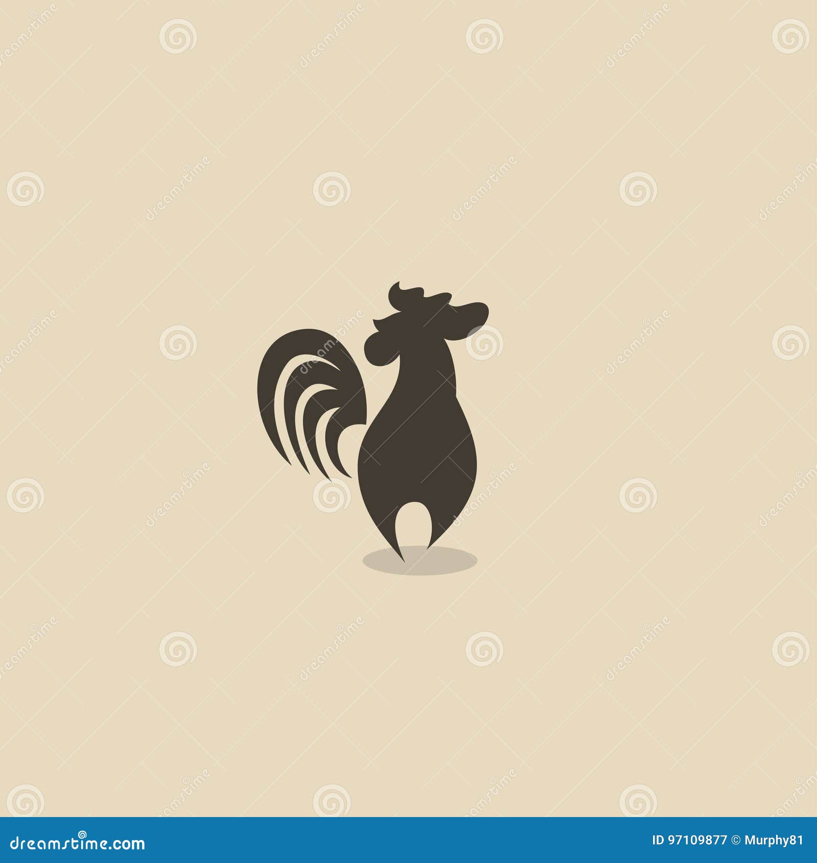 Rooster Icon - Vector Illustration Stock Vector - Illustration of ...