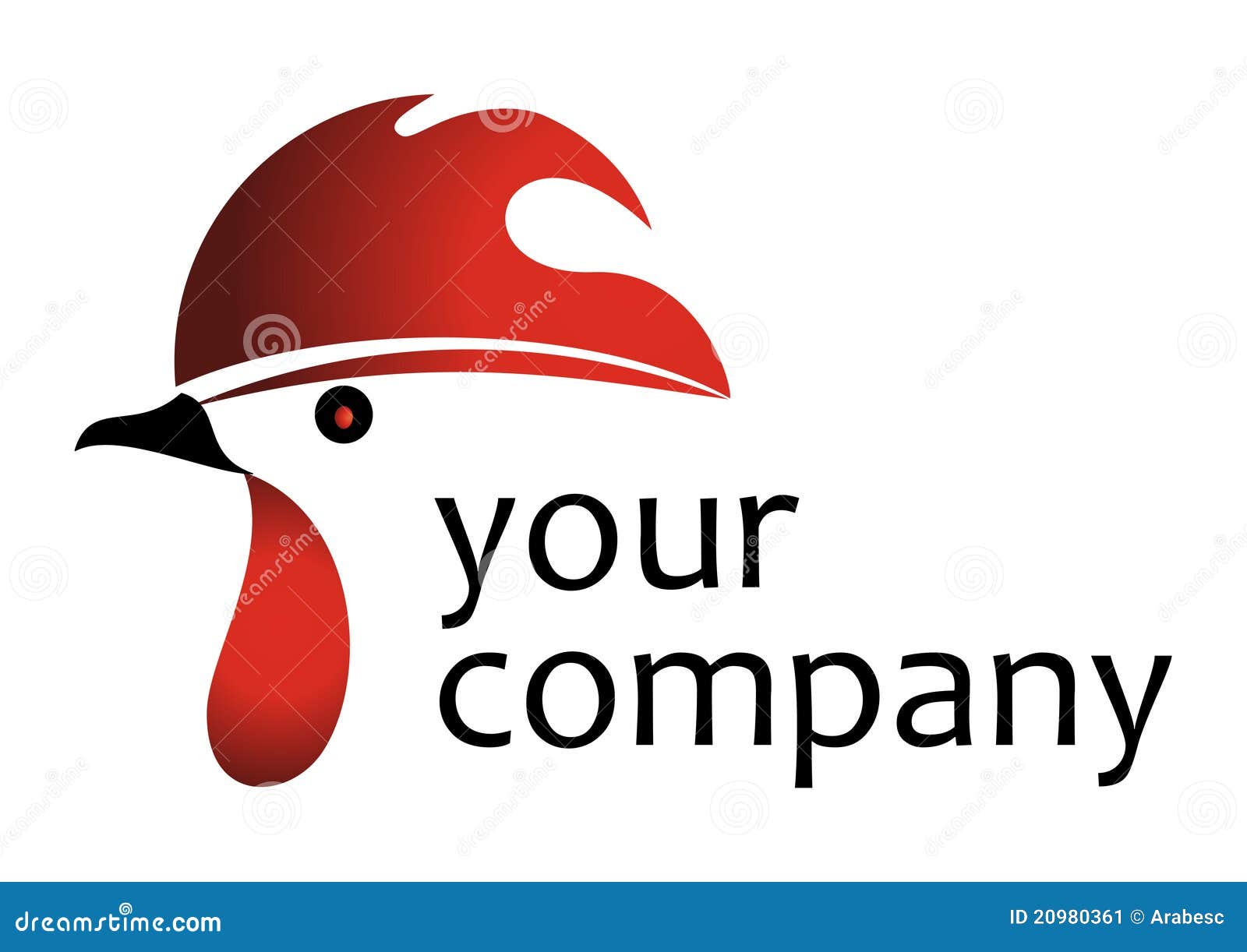 Rooster logo stock vector. Illustration of mascot, illustrations - 20980361