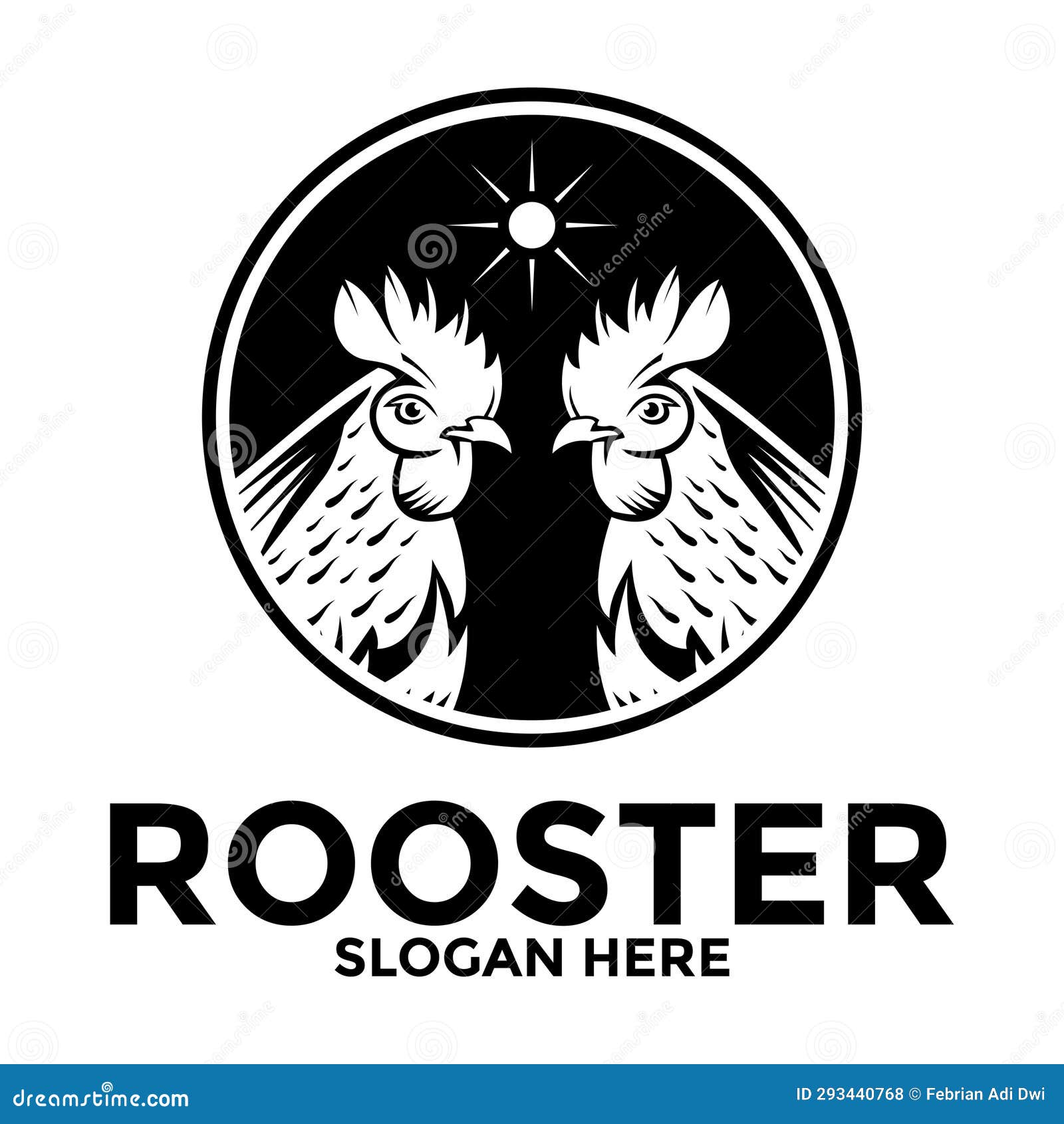 Rooster Logo Design Vector, Roster Icon Logo Template Stock Vector ...