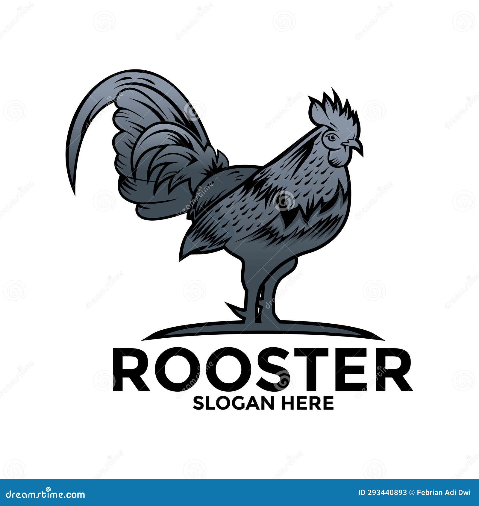 Rooster Logo Design Vector, Roster Icon Logo Template Stock Vector ...