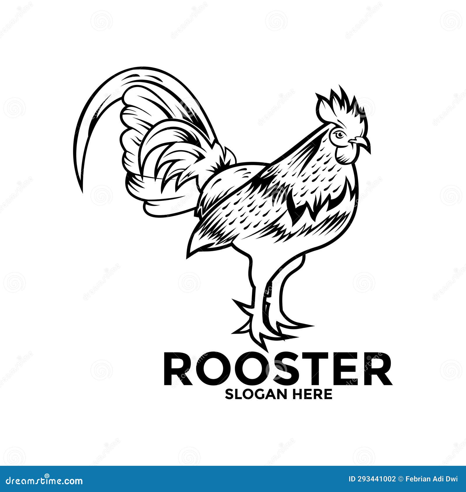 Rooster Logo Design Vector, Roster Icon Logo Template Stock Vector ...
