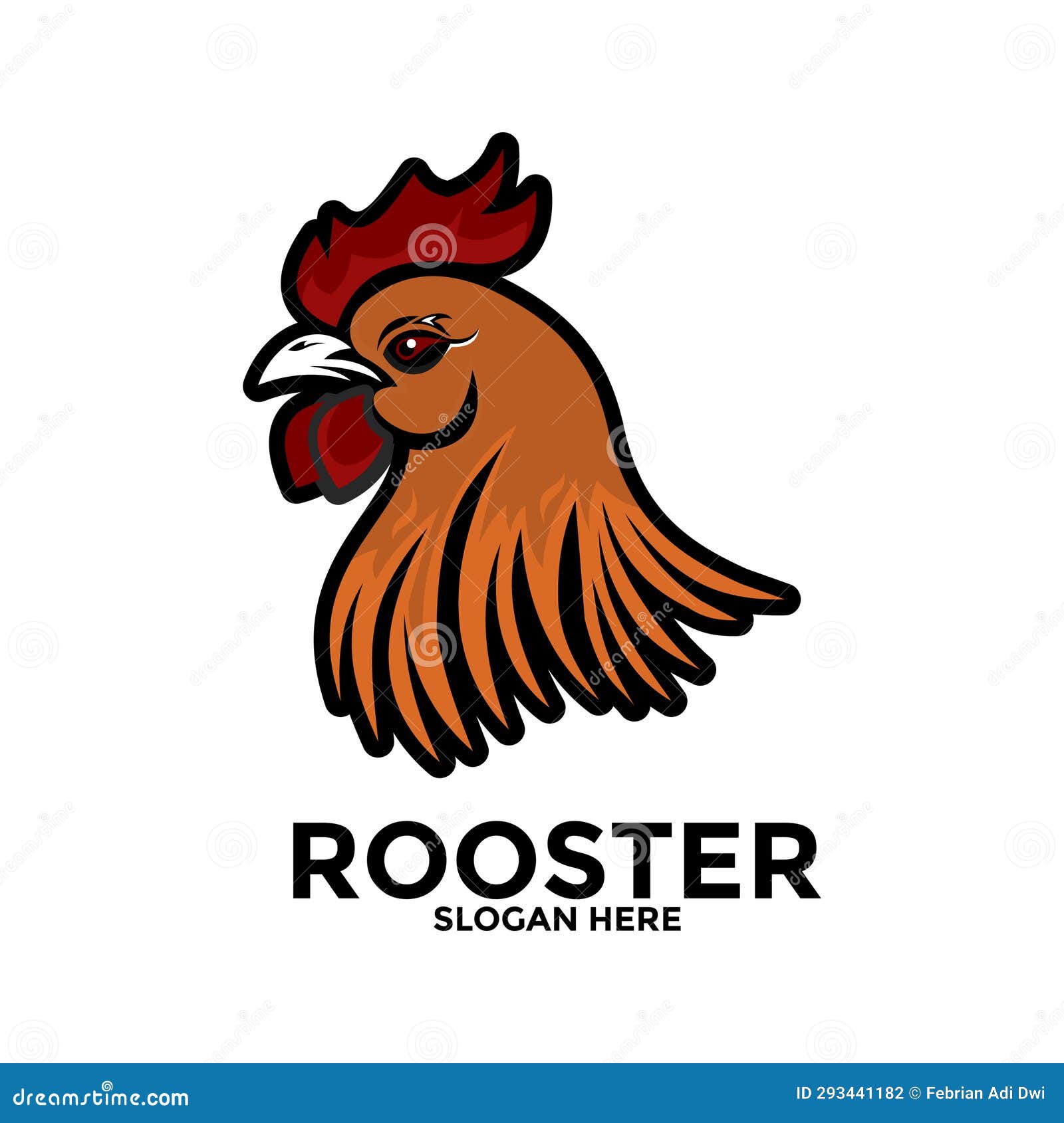 Rooster Logo Design Vector, Roster Icon Logo Template Stock Vector ...