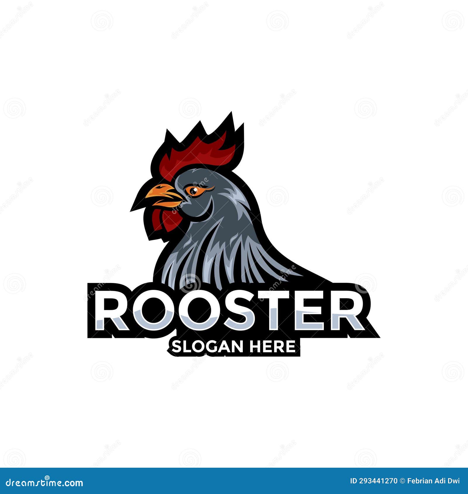 Rooster Logo Design Vector, Roster Icon Logo Template Stock Vector ...